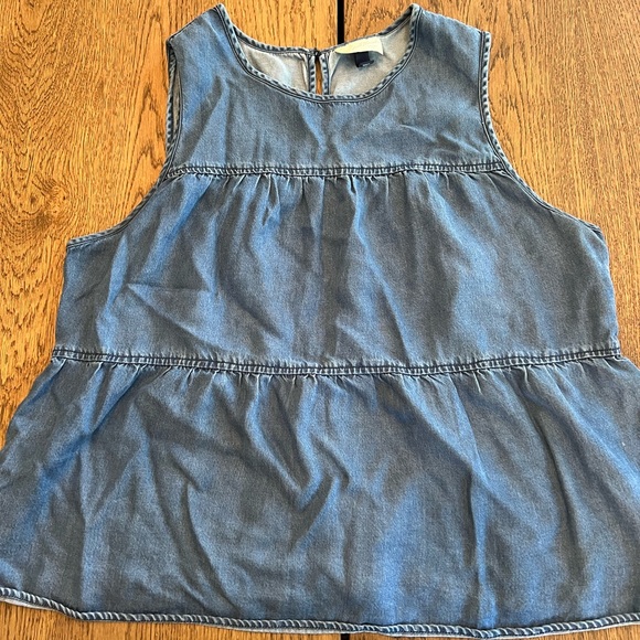 Universal Thread | Tops | Universal Thread Tiered Sleeveless Chambray ...